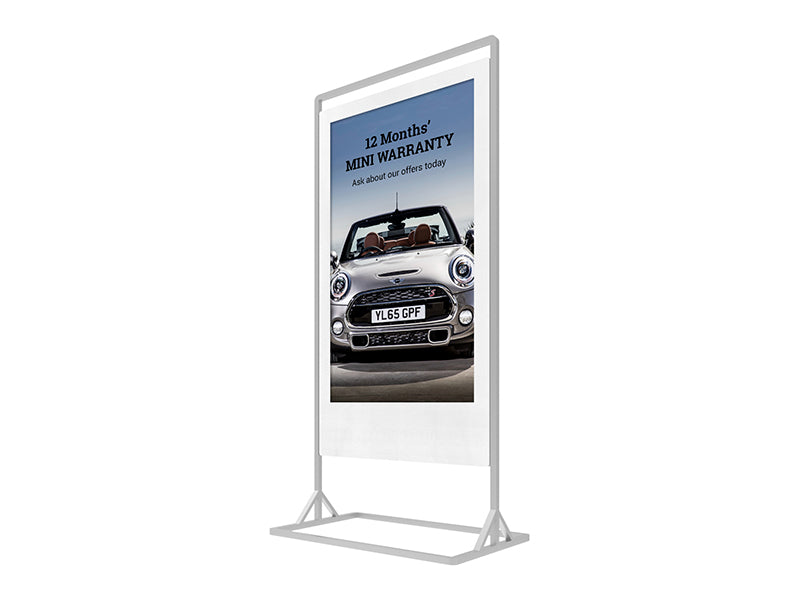 Allsee Superslim Freestanding Double-Sided Digital Poster – Crusader AV