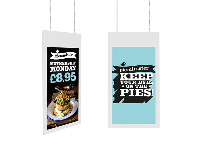 Allsee Hanging Double-Sided Window Display – Crusader AV