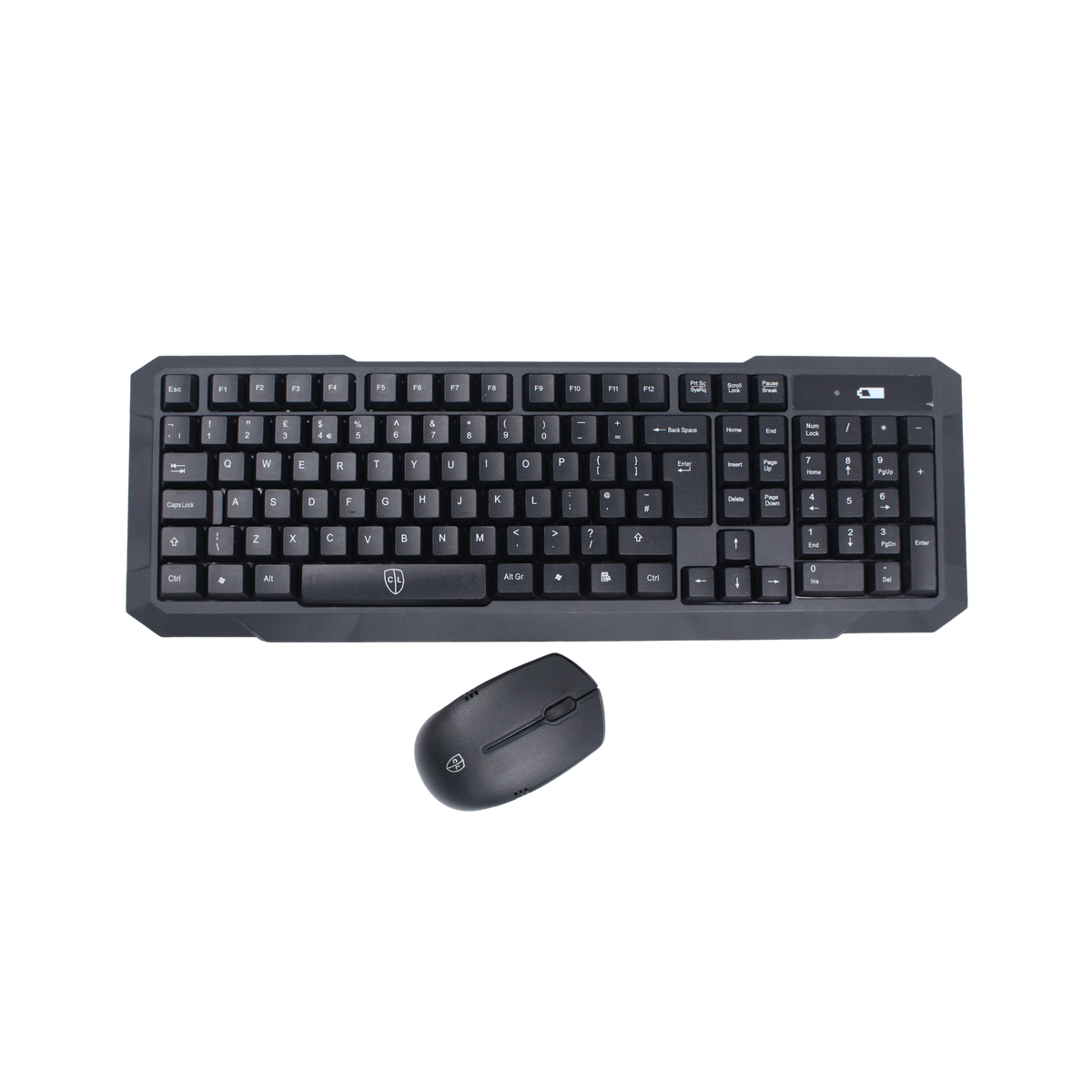 Wireless Laser Etched UK Keyboard and Mouse set – Crusader AV