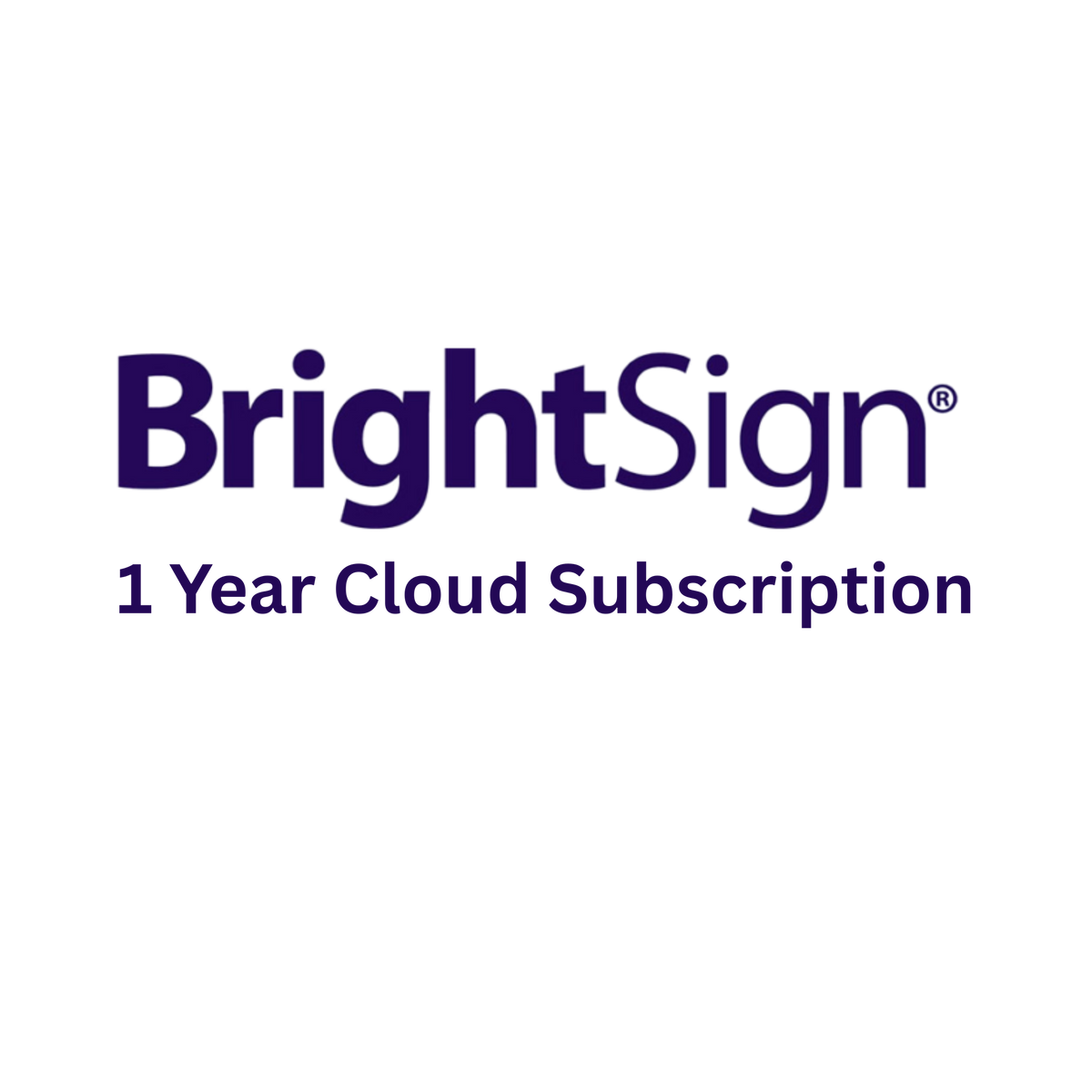 BrightSign 1 Year Content Cloud Subscription – Crusader AV